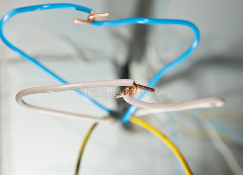 Connection Electrical Cables Stock Image - Image of hazard, action ...