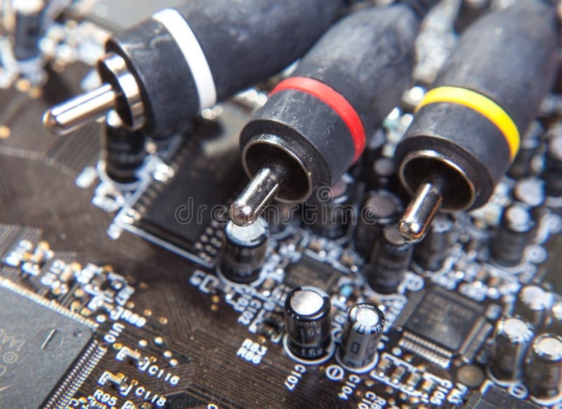 Connection of Electronic Devices Stock Photo - Image of acoustic ...