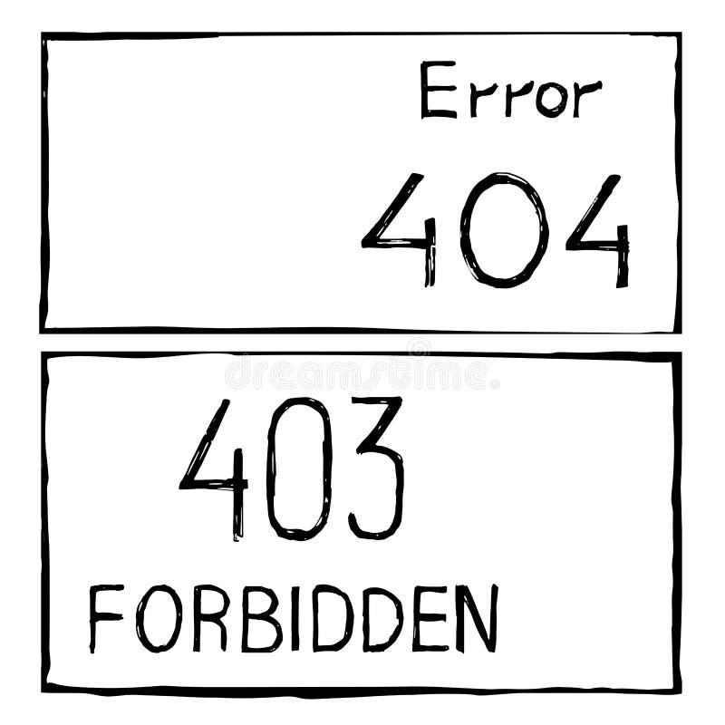 Error 403 icon and sign stock vector. Illustration of access - 23464473