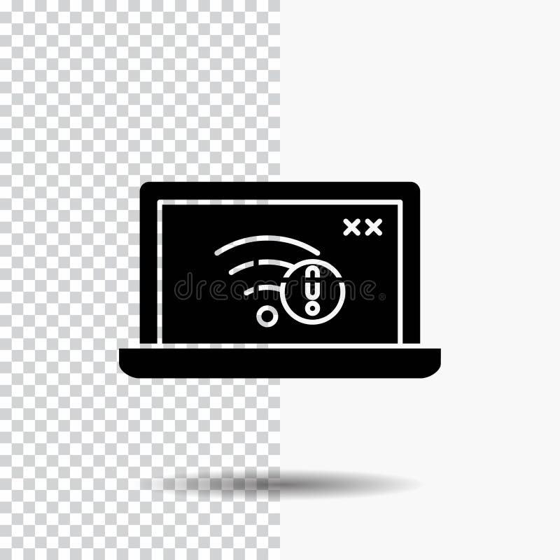 Connection, Error, Internet, Lost, Internet Glyph Icon on Transparent ...
