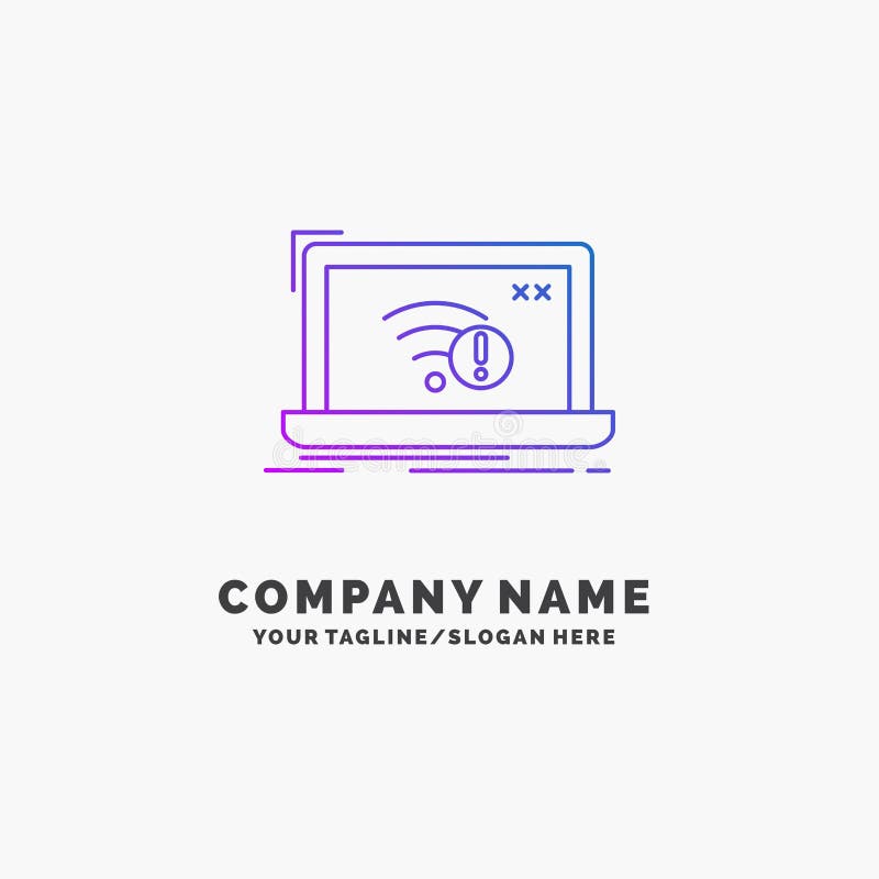 Connection, Error, Internet, Lost, Internet Purple Business Logo ...