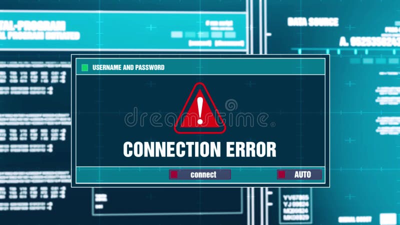 Connection Error Alert Warning Error Message Blinking on Screen . Stock ... Connection Error Alert Warning Error Message Blinking on Screen . Stock ...