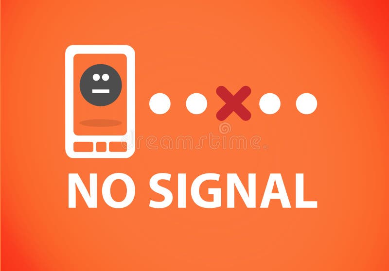 Phone no signal stock illustration. Illustration of equipment - 33535613