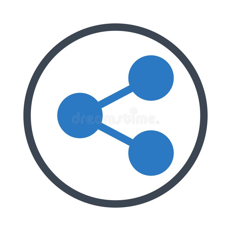 Connection Glyph Colour Vector Icon Stock Vector - Illustration of ...