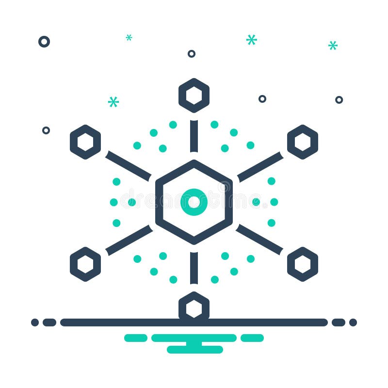 Mix Icon for Connection, Link and Bond Stock Illustration ...