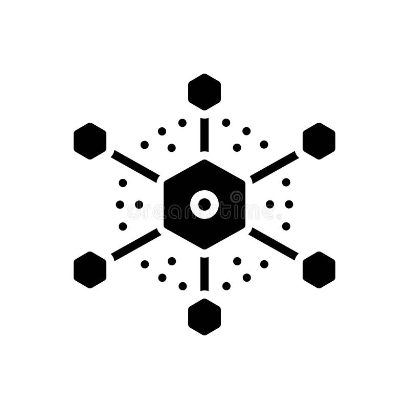 Black Solid Icon for Connection, Link and Bond Stock Vector ...