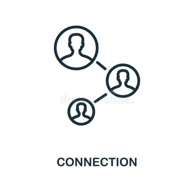 Connection Icon Outline Style. Thin Line Creative Connection Icon for ...