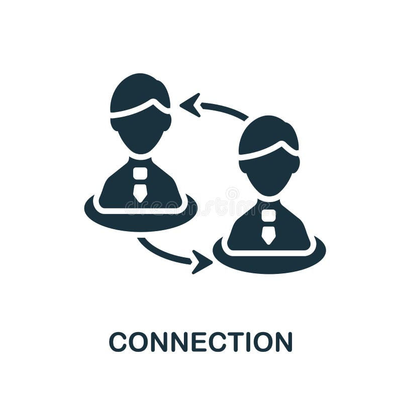 Connection Icon. Monochrome Simple Icon for Templates, Web Design and ...