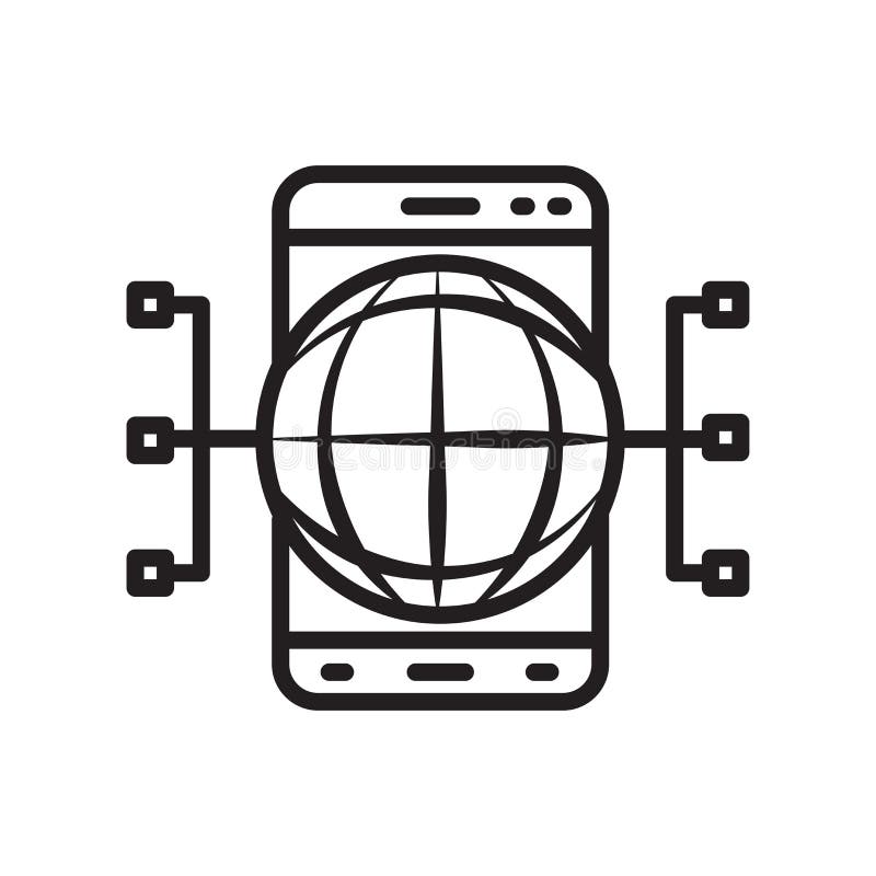 Connection Icon Vector Sign and Symbol Isolated on White Background ...