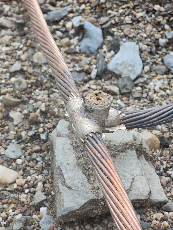 The Connection of a Large Copper Conductor As Part of the Electrical ...