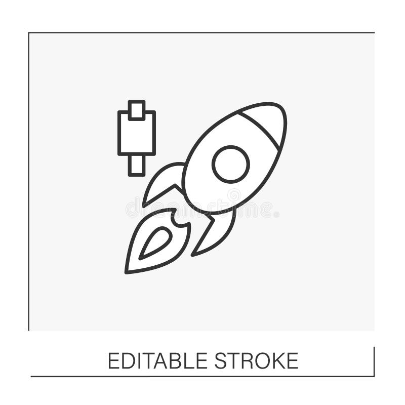 Connection line icon stock vector. Illustration of line - 247274261