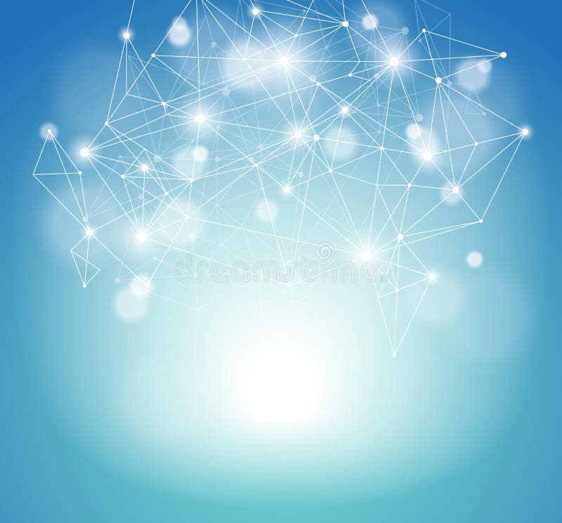 Connection Lines Future or Modern Technology Low Poly Polygonal Vector ...