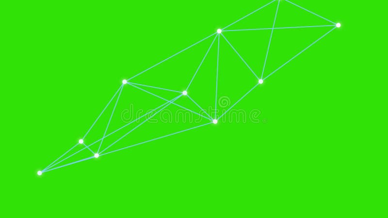 Connection Lines Motion Graphics with Dots, Technology and ...