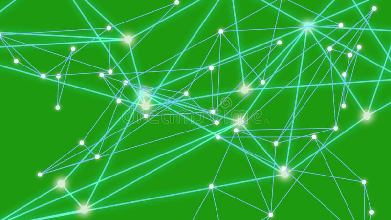 Connection Lines Motion Graphics with Dots, Technology and ...