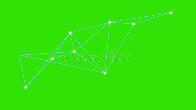 Connection Lines Motion Graphics with Dots, Technology and ...