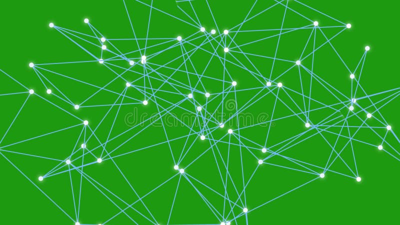 Connection Lines Motion Graphics with Dots, Technology and ...