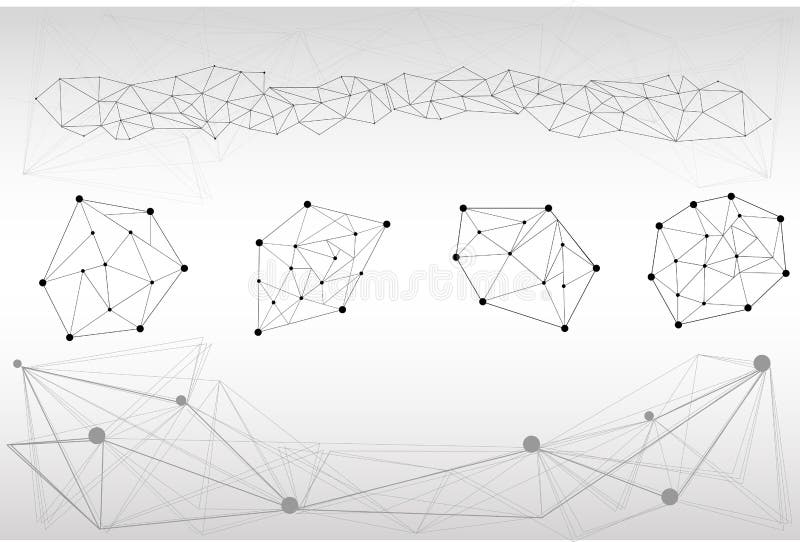 Connection lines structure stock vector. Illustration of shape - 117612580