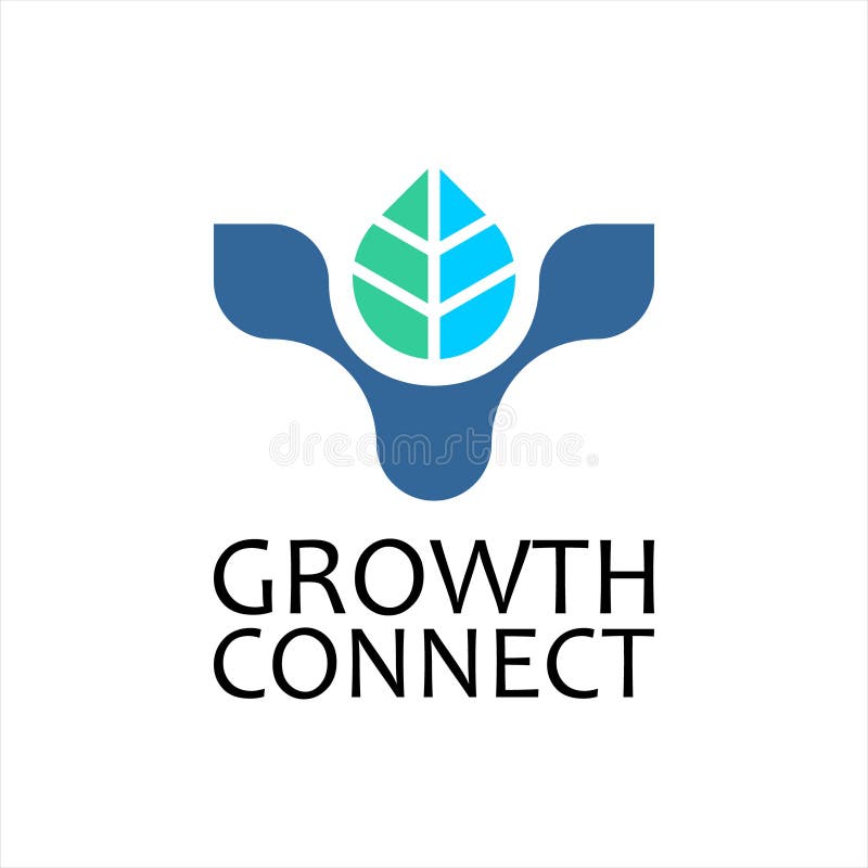 Connection Logo Economic Growth Technology Symbol Vector Design ...
