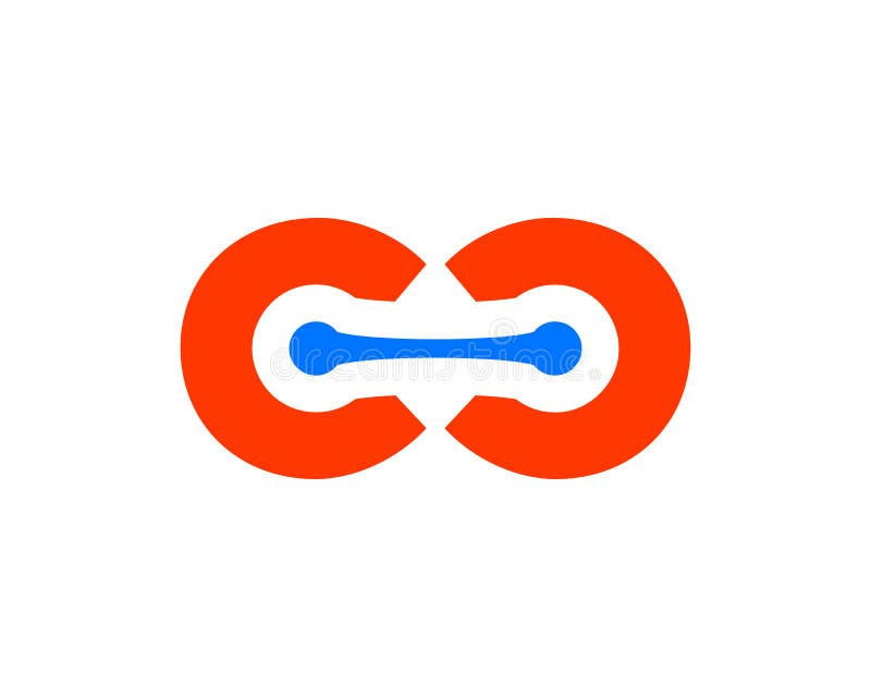 Connection Logo Template, Abstract Double C Logo, Double C Icon ...