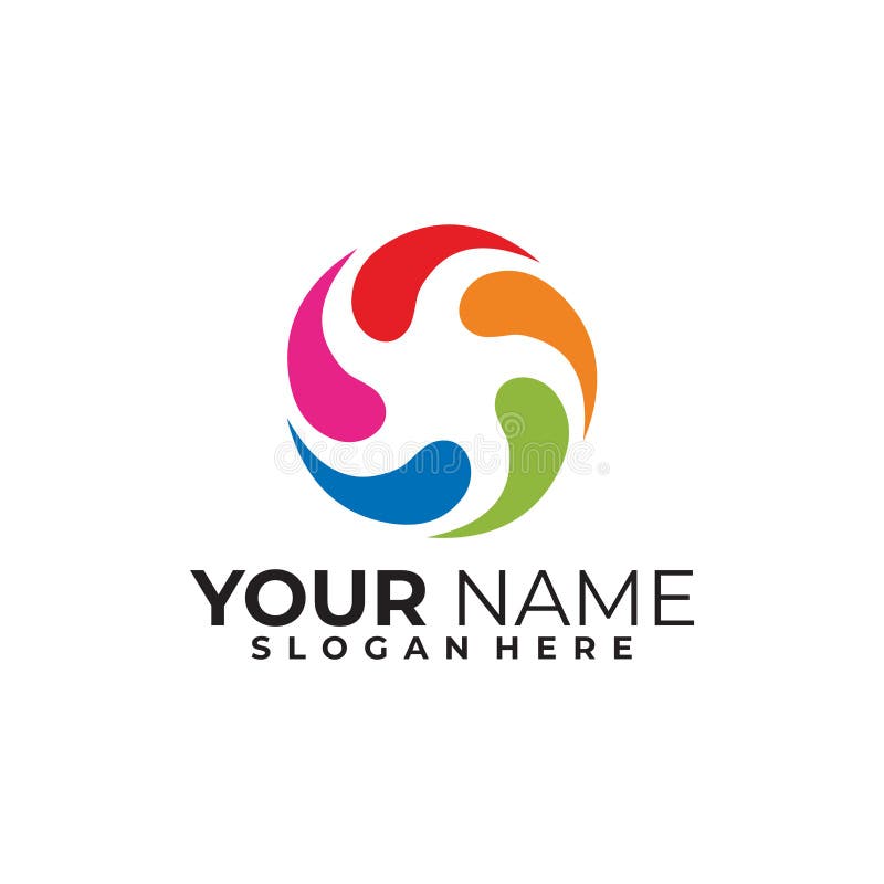 Connection Logo Vector Design Template Stock Vector - Illustration of ...