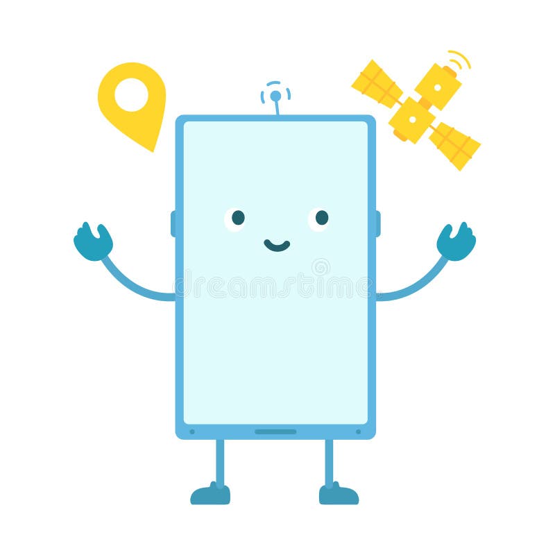 Phone Character. Connection is Lost. Vector Illustration. Stock Vector ...