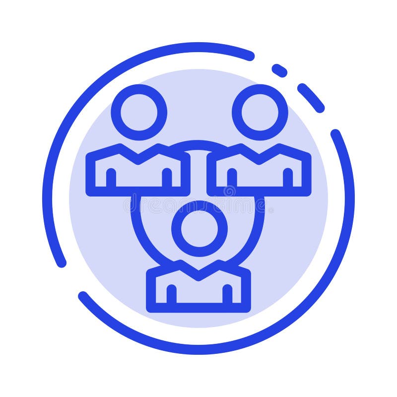 Connection, Meeting, Office, Communication Line Icon with 5 Steps ...
