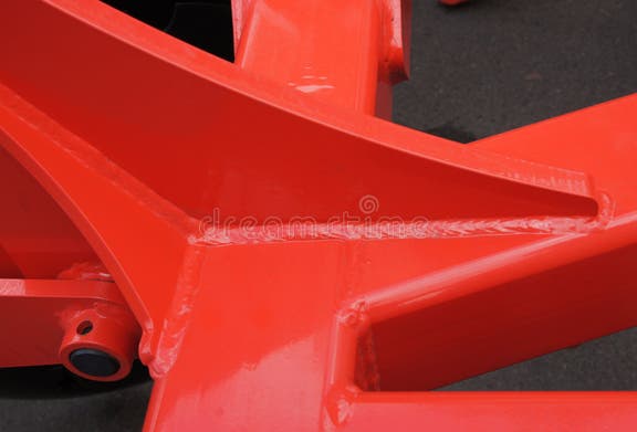 Connection of the Metallic Parts with Welding Stock Photo - Image of ...