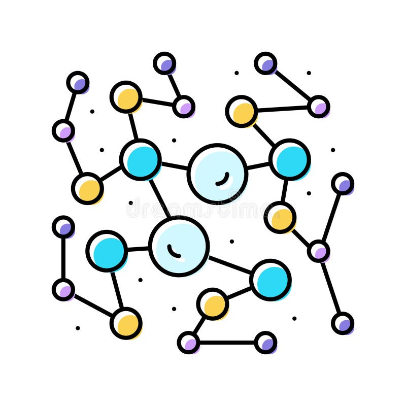 Connection Molecular Structure Color Icon Vector Illustration Stock ... Connection Molecular Structure Color Icon Vector Illustration Stock ...