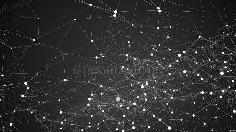Connection Network Dots Background Stock Illustration - Illustration of ...