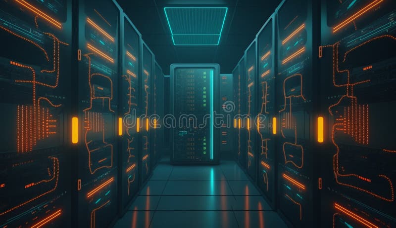 Servers Data Center Room Storage Systems Stock Illustrations – 1,728 Servers Data Center Room ...