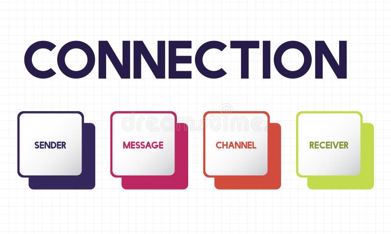 Connection Networking Togetherness Bond Concept Stock Illustration ...