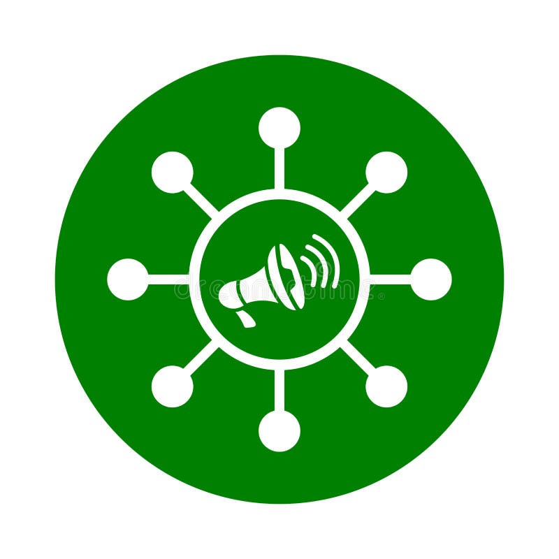 Connection, Networking, Viral Icon. Green Vector Sketch Stock Vector ...