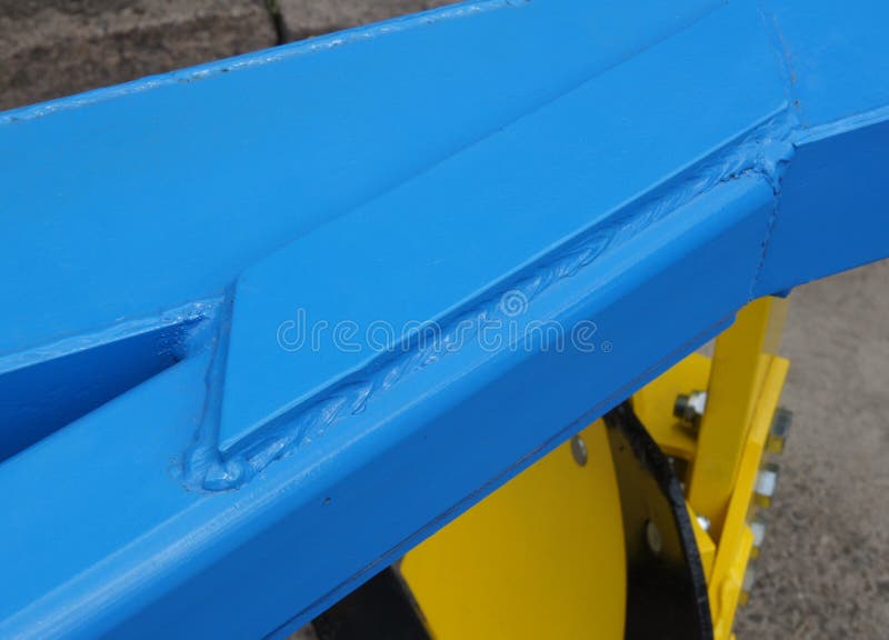 Connection of the Metallic Parts with Welding Stock Image - Image of ...