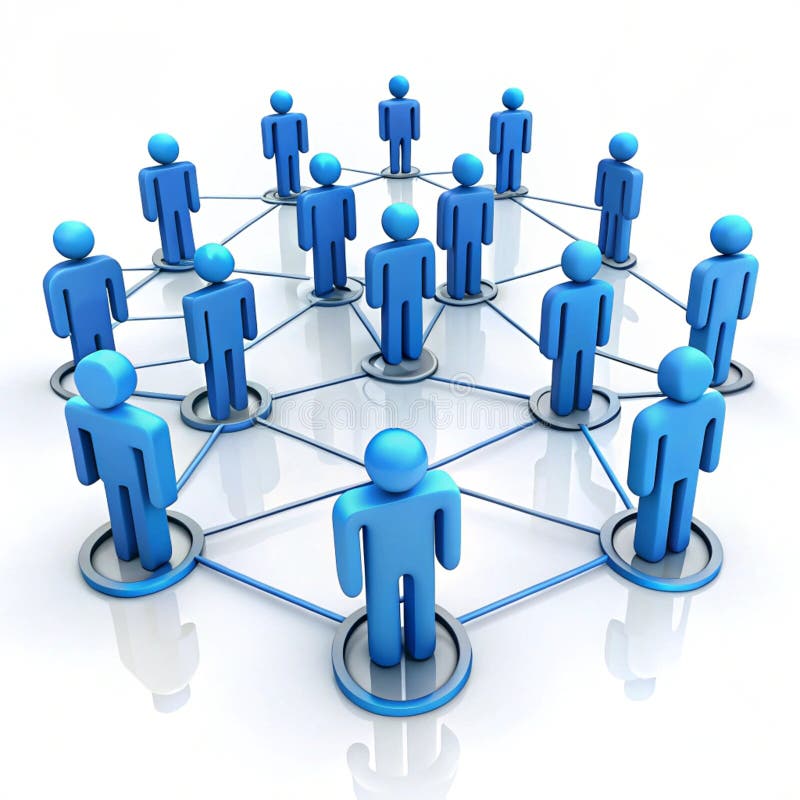 Connection people 3D stock illustration. Illustration of creativity ...