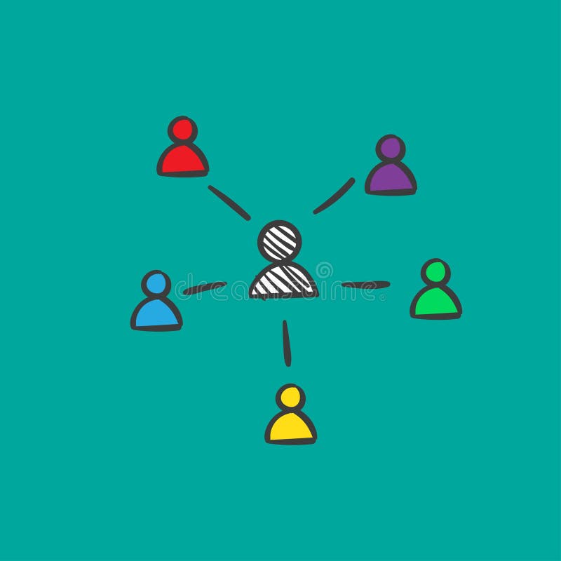 Connection people stock illustration. Illustration of cooperation ...