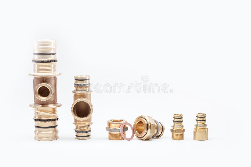 Connection Pieces for Water Pipes Stock Photo - Image of construction ...