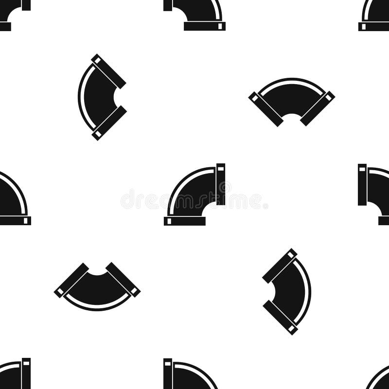 Connection Pipes Pattern Seamless Black Stock Vector - Illustration of ...