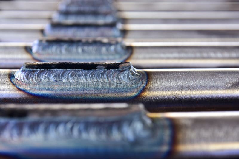 The Connection between the Plate and the Pipe Welding Stock Image ...