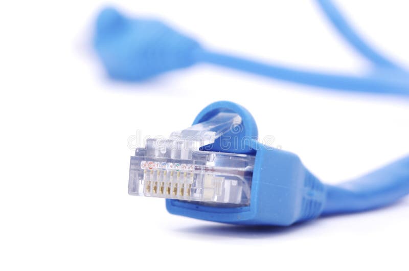 RJ45 plug with cable stock photo. Image of plug, click - 773544