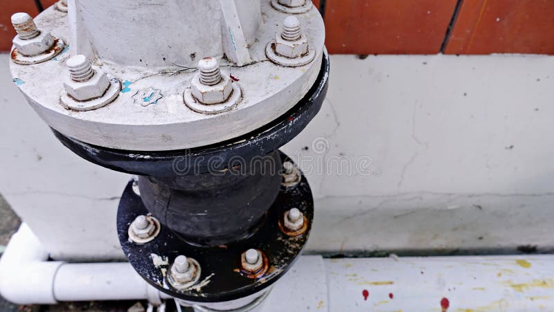 Connection Point of Pipes Ventilation Ducts for Venting Smoke Outside ...