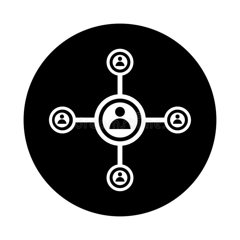 Connection, Relationship, Teamwork Icon. Black Vector Sketch Stock ...