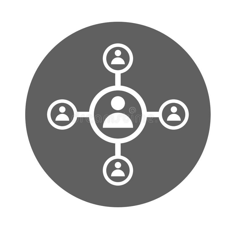 Connection, Relationship, Teamwork Icon. Gray Vector Graphics Stock ...