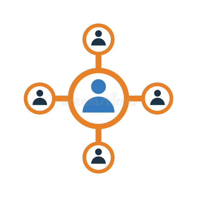 Connection, Relationship, Teamwork Icon. Simple Editable Vector ...