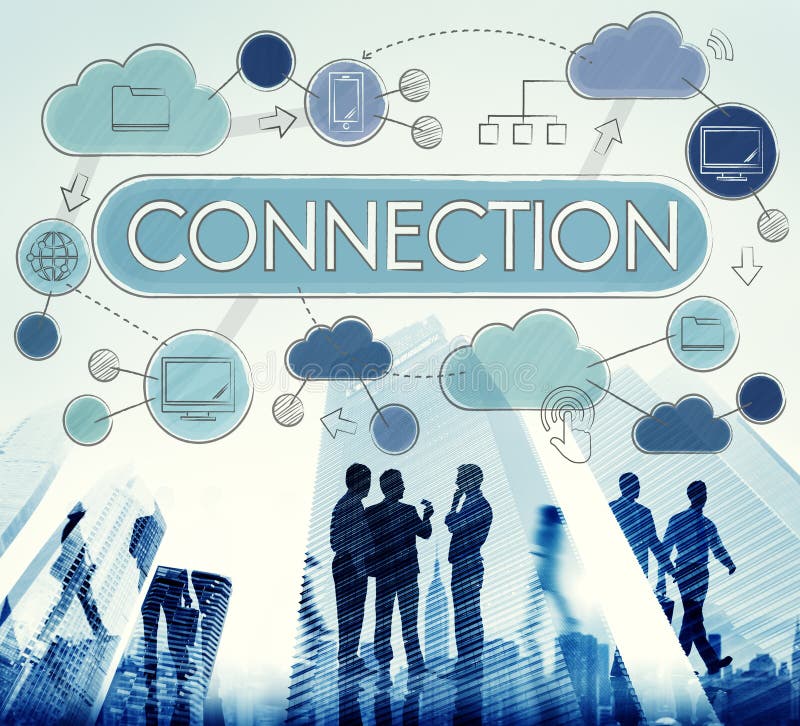 Connection Relationship Togetherness Social Networking Concept Stock ...