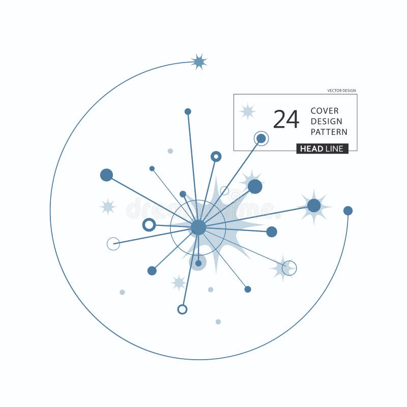 Connection Science Molecule Background Abstract Vector Network Structure Stock Vector