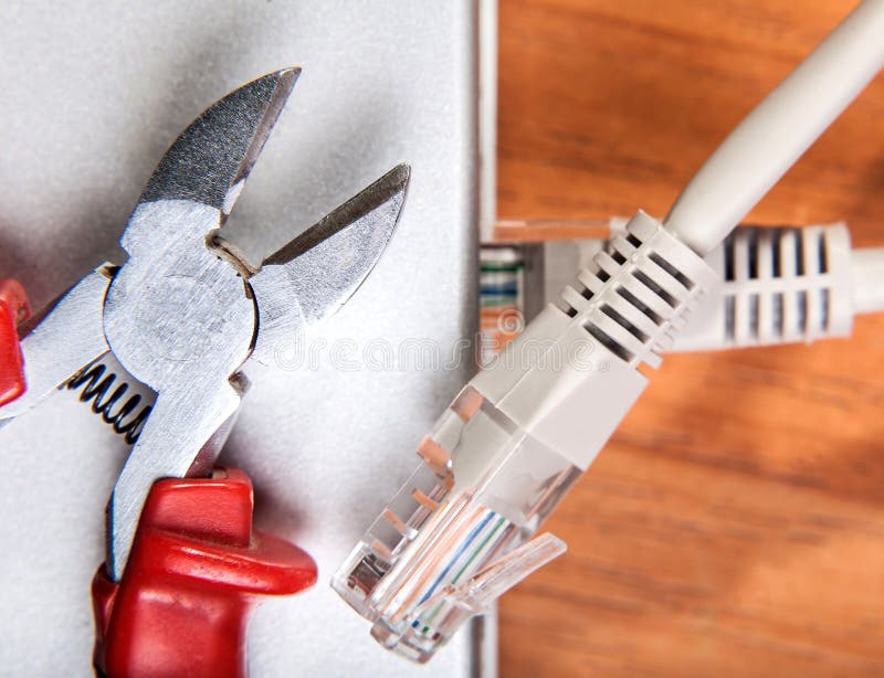 Connection Service and Repair Network Connections Stock Photo - Image ...