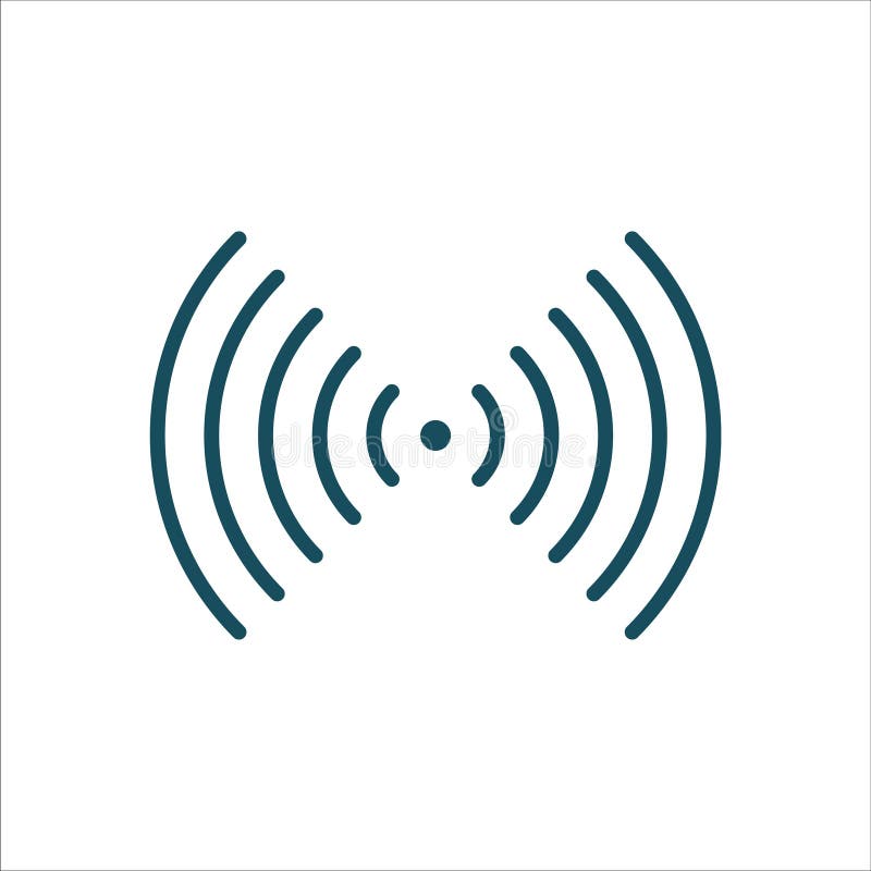 Connection Signal Vector Line Art Stock Vector - Illustration of ...