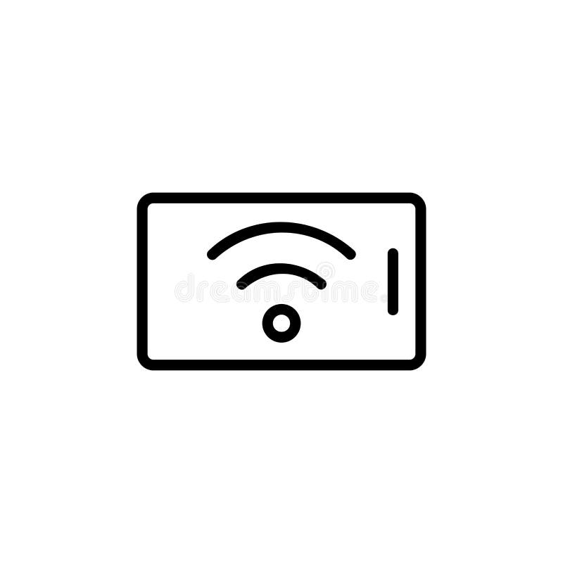 Connection Smartphone Technology Monoline Symbol Icon Logo for Graphic ...