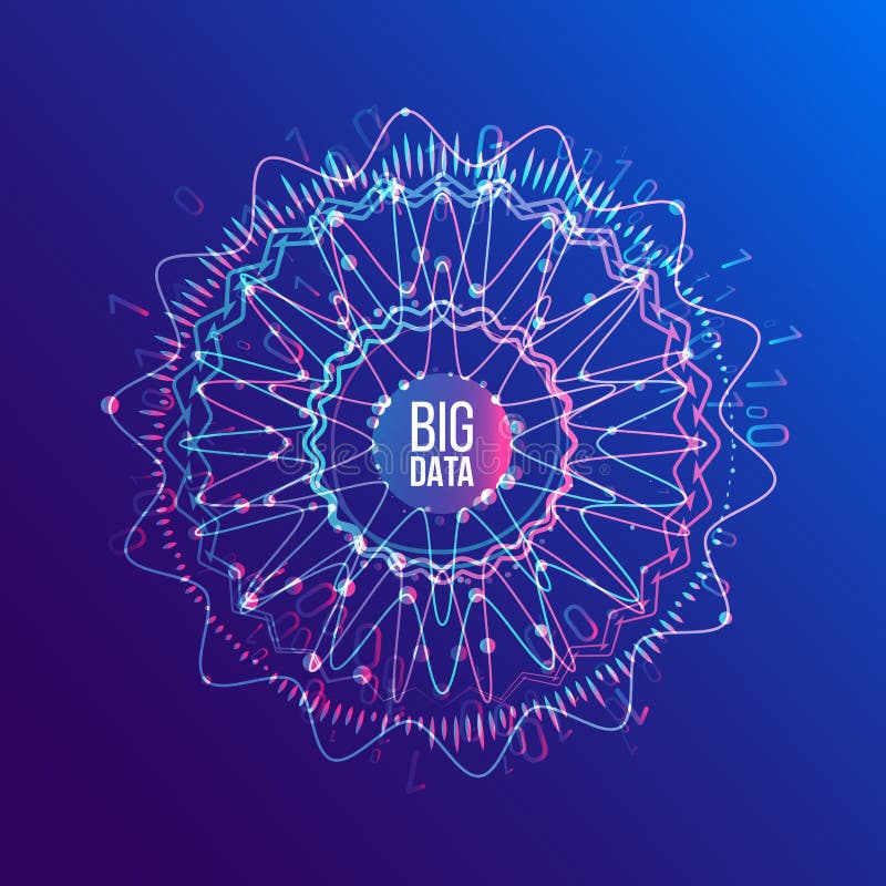 Connection Structure Data Array Visual Concept Stock Vector