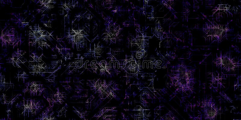 Connection Structure Dots and Lines in Violet and Blue Stock ...